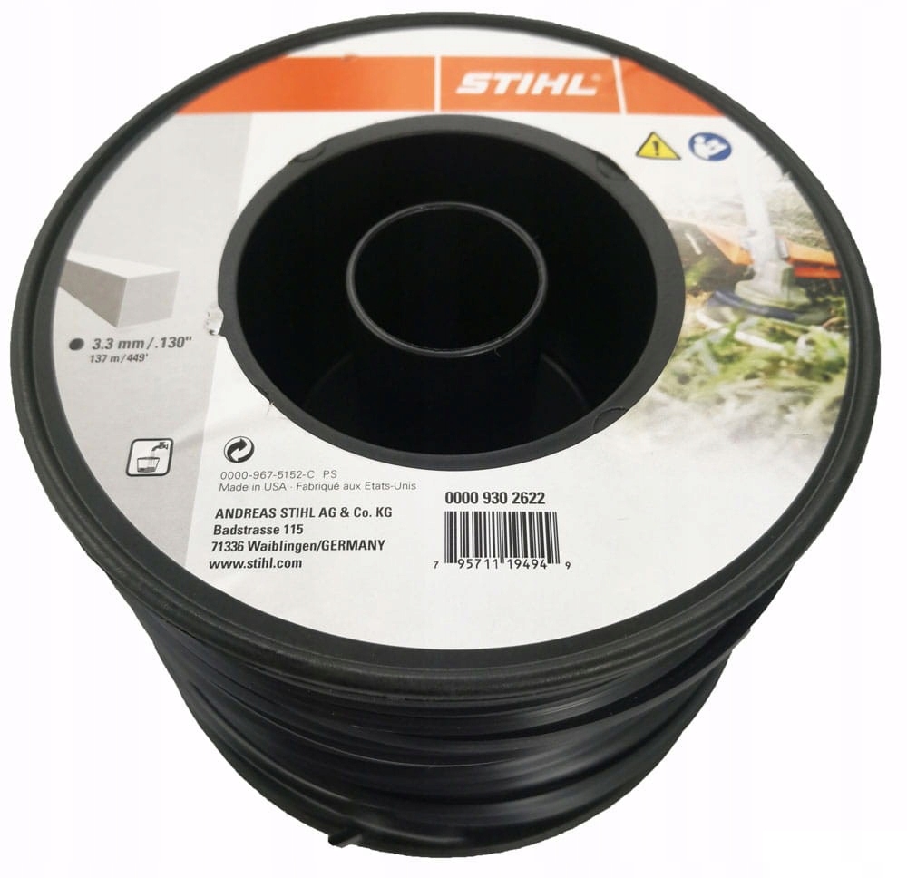 Tr.aukla 3,3mm 4-k 140m Stihl -> Trimmerauklas -> Katalogs -> Veikals ...